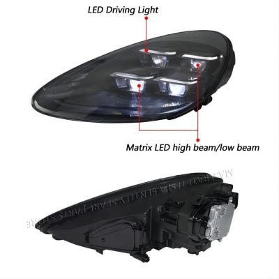 China Para Porsche Cayenne 2011-2018 Faróis de Matriz LED Assemblagem 958.1 958.2 Atualização 2024 Faróis de cabeça dianteiros Lâmpada de carro Accesso à venda
