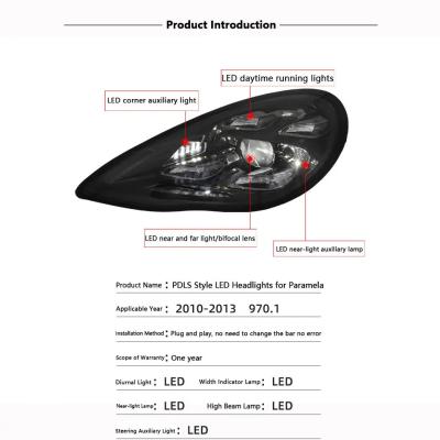 Cina Per Porsche Panamera 970.1/2 Vecchio a Nuovo 2010-2016 Aggiornamento 2022 Matrix Faretti LED in vendita