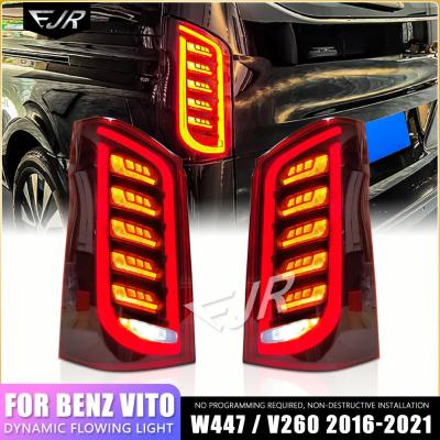 Cina 16-21 Assemblaggio di luci posteriori Per Mercedes Benz VITO Classe V Retrofit Direzione del flusso luci di marcia LED V260 W447 in vendita