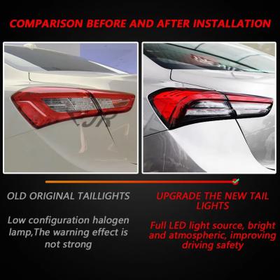 Cina Per Maserati Ghibli Lampada posteriore a LED 14-20 Retrofit Vecchio a nuovo Lampada posteriore a coda Flowing Turn Brake Accessoio auto in vendita