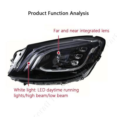 Cina Lampade a LED per Mercedes Benz Classe S W222 14-18 Modificato Maybach Front Head Light Drl Flowing Turn S65 S63 in vendita