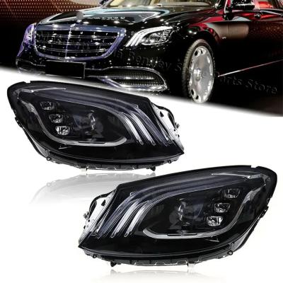 Cina Lampade a LED per Mercedes Benz Classe S W222 14-18 Modificato Maybach Front Head Light Drl Flowing Turn S65 S63 in vendita