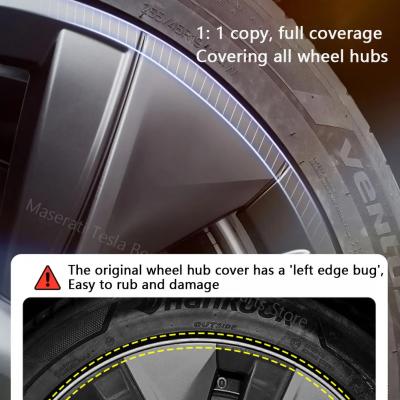 Cina Cappuccio di copertura del mozzo della ruota per Tesla Model 3 Y Copertura protettiva modificata Accessoiri decorativi Installazione non distruttiva in vendita