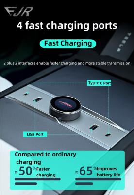 Cina 2024 Nuova stazione di attracco per cambio manubrio per Tesla Model 3 Y Console centrale 20W - Tipo C 18W - Caricabatterie veloce USB in vendita