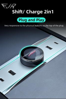 Cina 2024 Nuova stazione di attracco per cambio manubrio per Tesla Model 3 Y Console centrale 20W - Tipo C 18W - Caricabatterie veloce USB in vendita