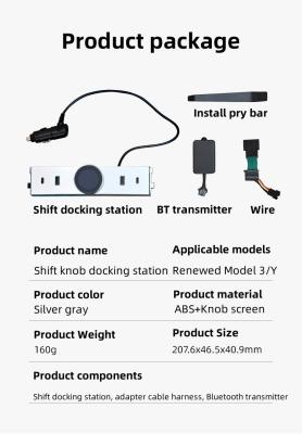 Cina 2024 Nuova stazione di attracco per cambio manubrio per Tesla Model 3 Y Console centrale 20W - Tipo C 18W - Caricabatterie veloce USB in vendita