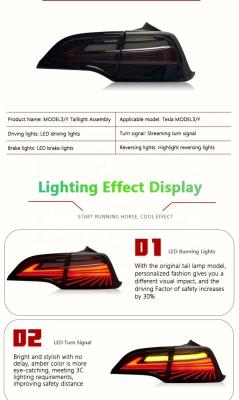 China 2019- Model 3 Model Y Achterlicht Montage Modificatie Phantom Led Achterlicht Voor Tesla Te koop