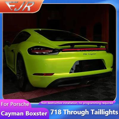 China 16-21 718 Lampade posteriori attraverso per Porsche Cayman Boxster modificato con luci posteriori a LED for sale