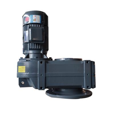 China Two Stage Flange Mounted Shaft Cylindrical Helical Gear Heavy Duty Elevator Lift Motor Gearbox with Brake for sale