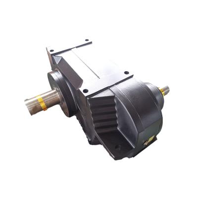 China F47S Solid Shaft Drive Helical Gear Reducer Gearbox Parallel Axis Design in Cast Iron Material for sale