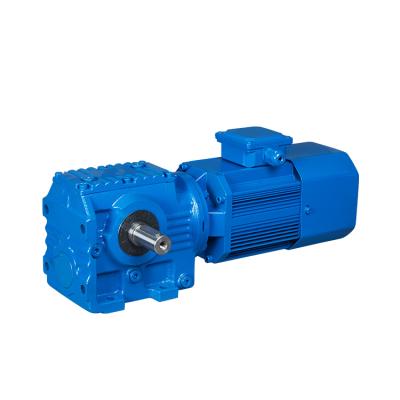 China KINGEAR S Series S37 Self-Locked Mechanical Helical Worm Elevator Gearbox Right Angle Cast Iron Material 12 Months Warranty for sale