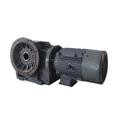 China KAF77 , KAF87 Hollow Shaft Right Angle Helical Bevel Motor Gear Box with Output Flange for sale