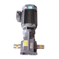 Quality KINGEAR K67-AB 0.37KW/4P Bevel Gear Box Double Shaft Output Gear Motor 50000Nm for sale