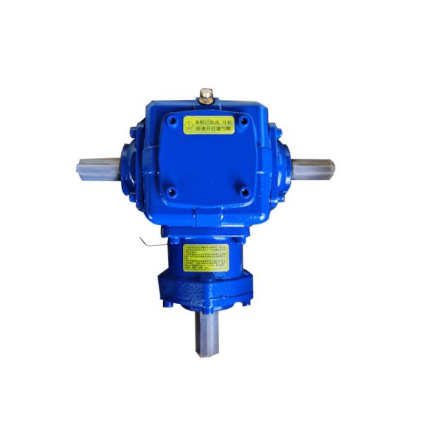 Quality Cast Iron T Series Small Right Angle 90 Degree 1:1 4:1 Ratio High Precision Grinding Double/Three Shaft Straight Bevel Gearbox for sale