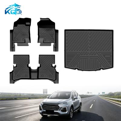 China Jac Js4 2023 5 Seats Car Mat Set & Rear Cargo Mat TPE 5D Design for sale