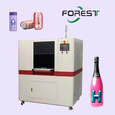 China UV-Rotations-Tintenstrahldruckmaschine für zylindrische und konische Weinflaschen zu verkaufen