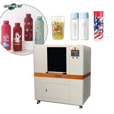 Cina Efficiency 360 Degree UV Inkjet Printer For Round Cylinders Aluminium Cans Stainless Steel Thermos Bottles in vendita
