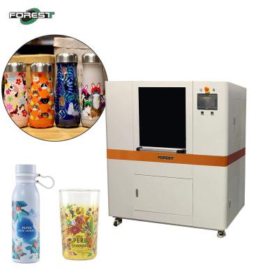 Cina Stampante UV digitale rotante per bottiglia di vino Coppa di plastica bottiglia cosmetica Stampante UV Tumbler in vendita