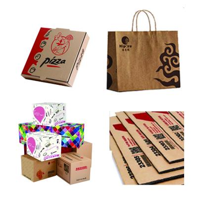 China Single Pass Printing Machine Print For Corrugated Inkjet Custom Printed Pizza Boxes Carton Boxes for sale