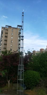 China Hand Winch 30M Lattice Tower 11 Sectional Heavy Duty Mast for sale