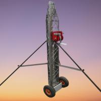 China 30M 11 Sections Freestanding Cell On Wheel Tower for sale