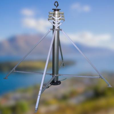 Cina 6063 indagini di sito dell'analisi di sport di alluminio spingono verso l'alto gli sport dell'albero dell'antenna che filmano l'albero Palo in vendita