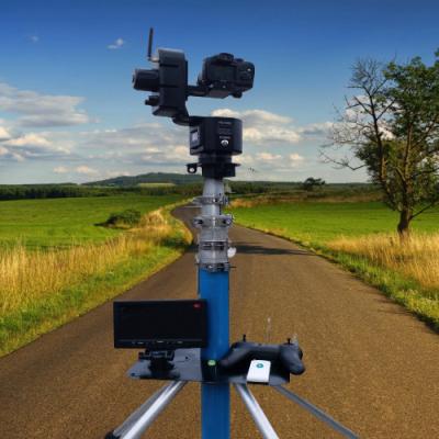 China 30ft Portable Telescoping 9M Football Endzone Camera System for sale