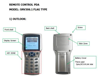 China Remote control PDA  for wireless remote  communication terminal system for sale
