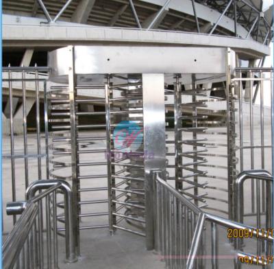 China Full Height Turnstile 304 Stainless Steel RFID Access Control Door Outdoor Use for sale