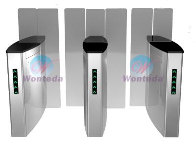 China Full Height Speed Gate 304 Stainless Steel RFID Access Control Door for sale