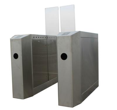 China High quality Full Height Speed Gate 304 Stainless Steel RFID Access Flap Turnstile for sale