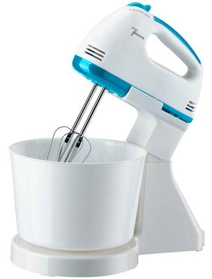China Stand Hand Mixer With Bowl  / 7 Speeds 150w Blue Kitchen Hand Mixers for sale