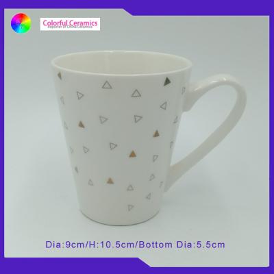 China Tea White Promotional Coffee Cups V Shape For Restaurant Home And Party for sale