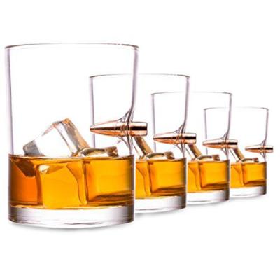 China Wholesale eco-friendly Crystal Whisky shot glass with bullet for sale
