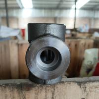 China Sch 80 Socket Welded Pipe Fittings ASTM A105 Tee Pipe Fitting for sale