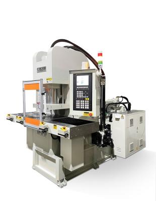 China 85 Ton Power Cord Vertical Injection Molding Machine With Double Slide Te koop