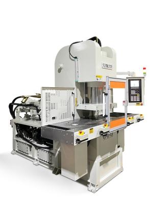 China 85 Ton Power Cord Vertical Injection Molding Machine With Double Slide Te koop