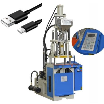 China Warm verkoop 25 ton kleine verticale plastic spuitgietmachine voor USB-oplaadkabel Te koop