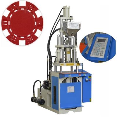 China Goedkwaliteit 25 ton kleine verticale spuitgietmachine voor pokerschijven Te koop
