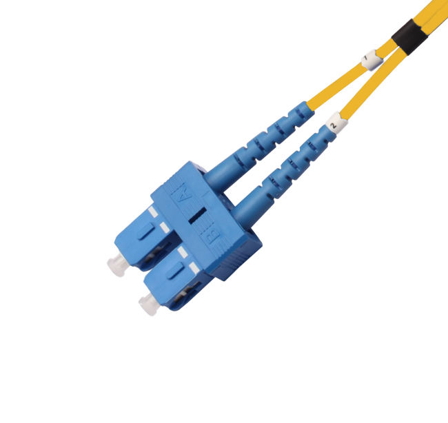 16ft CATV Simplex Fiber Optic Patch Cord SC UPC To FC UPC Single Mode LSZH 0