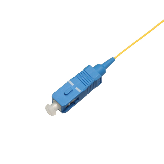ISO9001 1550 Nm Fiber Optic Pigtail , OD 2mm LC Fiber Pigtail Single Mode 1