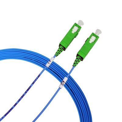 Cina Sc APC di 1.6mm al rivestimento del centro LSZH di simplex 1 dei cavi di toppa dello Sc APC ignifugo in vendita