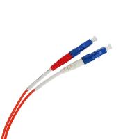 China OM1 LC Fiber Optic Patch Cord Multi Mode Duplex 20 Meter Length for sale