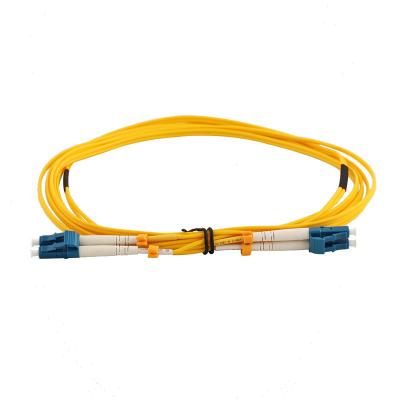 Cina Cavo di toppa di singolo modo di FTTH 1310nm LC LC, guaina duplex del cavo di toppa della fibra LSZH in vendita
