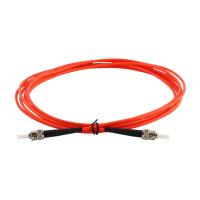 China 1300nm ST To ST Patch Cord ,  Simplex 0.9mm Multimode Fiber Patch Cord for sale