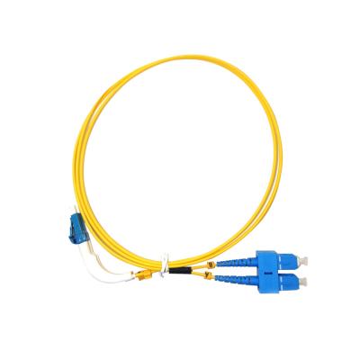 Cina Sc a fibra ottica UPC del cavo di toppa di 2mm OD 10m al duplex 1310nm di singolo modo di LC UPC in vendita