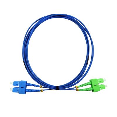 Cina Sc a fibra ottica UPC del cavo di toppa di iso 9001 0.3dB IL al duplex di singolo modo dello Sc APC in vendita