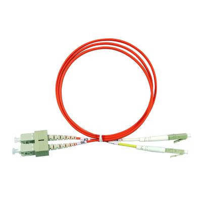 Cina Sc a fibra ottica duplex UPC del cavo di toppa di OM2 850nm a LC UPC misto in vendita