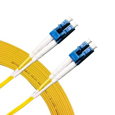 Cina G657A1 LC UPC al cavo a fibra ottica del PVC del cavo di toppa del duplex di singolo modo di LC UPC LSZH in vendita