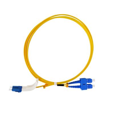 Cina 2.0mm LC UPC al duplex a fibra ottica di singolo modo del cavo di toppa dello Sc UPC in vendita
